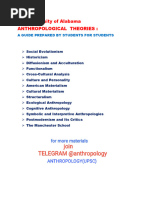 Brain Tree Anthropology Notes Part 1 | PDF