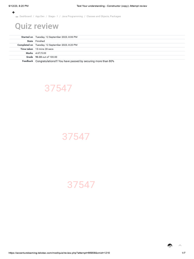 Constructor Exam Study Guide | PDF | Programming | Constructor (Object ...