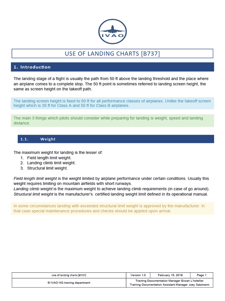 ATP Landing Charts B737 | PDF | Runway | Takeoff