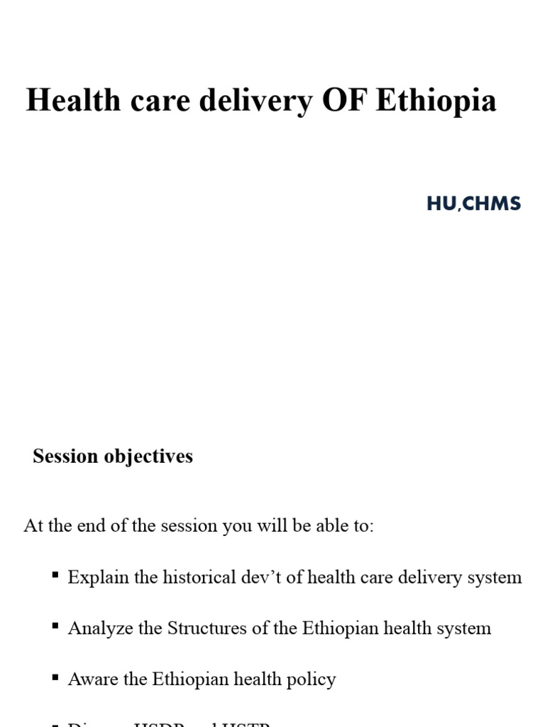 Health Care Delivery | PDF | Health Care | Ethiopia