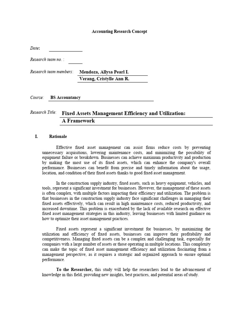 T1 Fixed-Asset | PDF | Asset Management | Business Economics