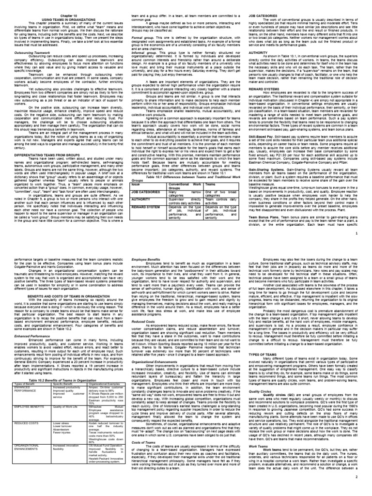 Chapter-10 HBO | PDF | Outsourcing | Leadership