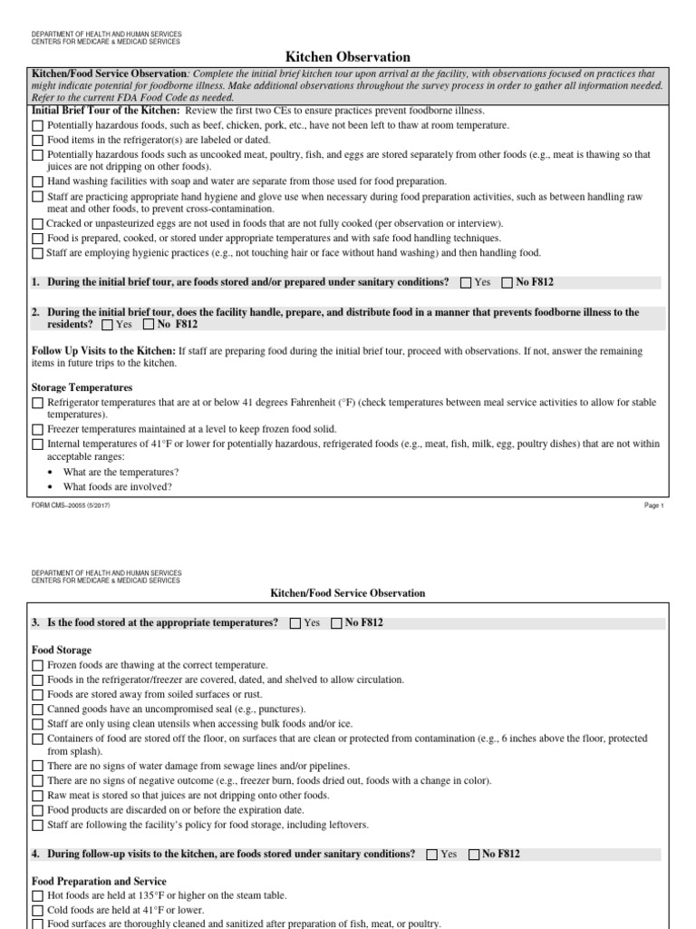CMS 20055+kitchen | PDF | Cooking | Dietitian