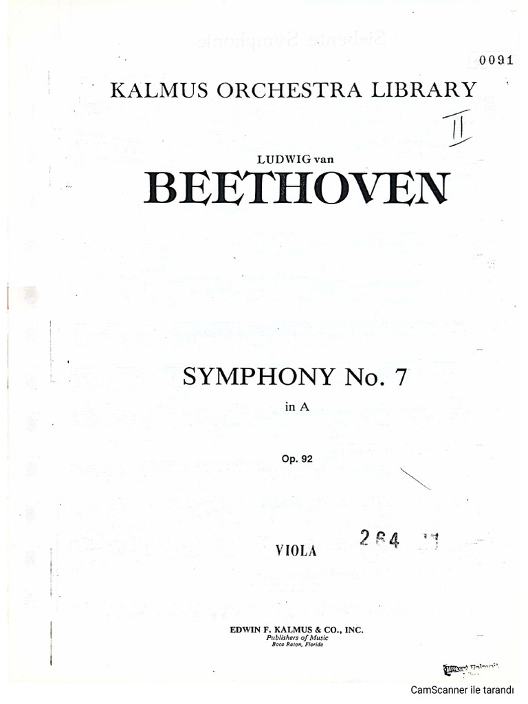 Beethoven - Symphony No.7 - Viola | PDF