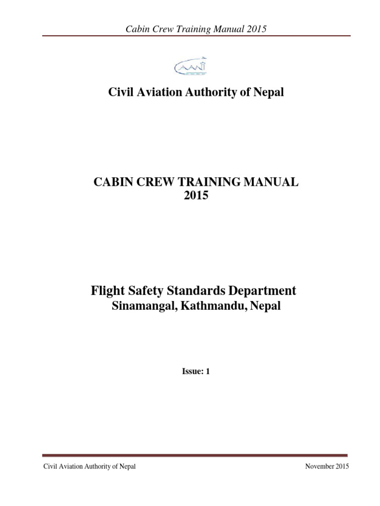Cabin Crew Training Manual 2015 Rev VI | PDF | Flight Attendant ...