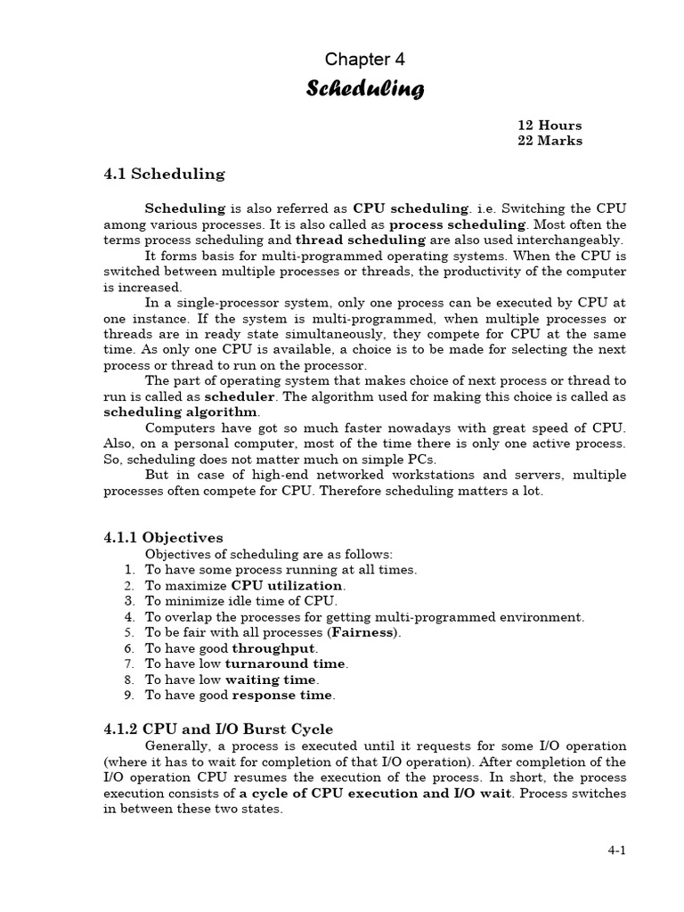 Chapter 4 - Scheduling-1 | PDF | Scheduling (Computing) | Process ... Chapter 4 - Scheduling-1 | PDF | Scheduling (Computing) | Process ...
