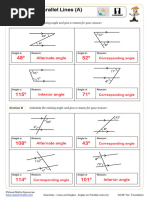 GCSE Exam Questions Angles in Parallel Lines | PDF | Triangle | Angle