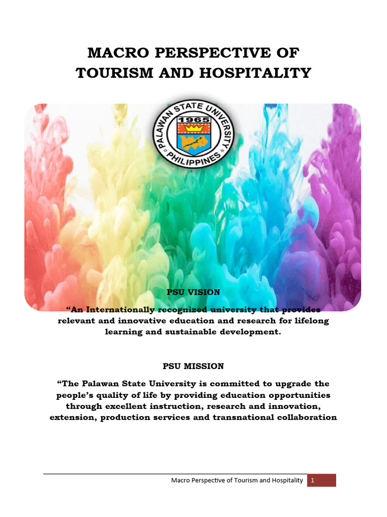Macro Perspective in Tourism & Hospitality | PDF | Motivation ...