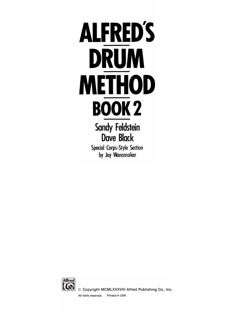 Alfred Drum Method Book 2 Ebbook - Sample | PDF