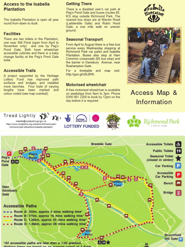 Richmond Park Isabella Plantation Access Leaflet | PDF