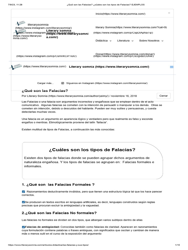 ¿Qué Son Las Falacias - ¿Cúales Son Los Tipos de Falacias - EJEMPLOS ...