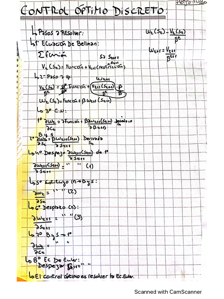 control optimo discreto | PDF