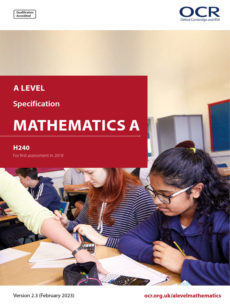 A Level Maths OCR A Spec | PDF | Teaching Mathematics | Statistics
