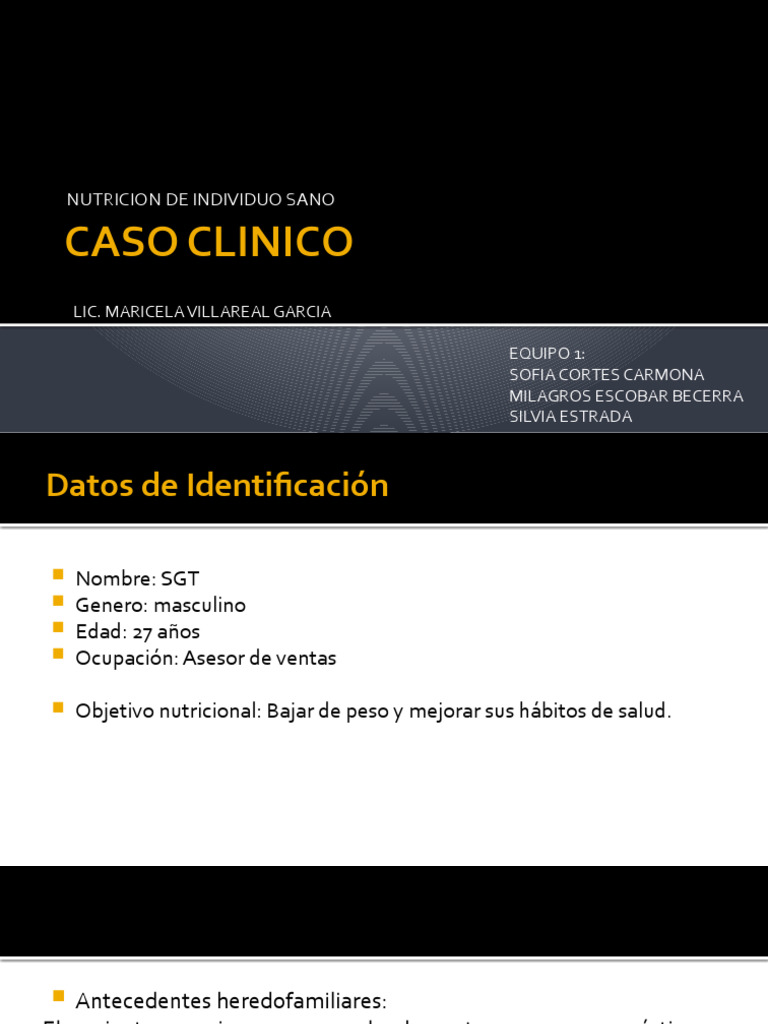 Caso Clinico | Download Free PDF | Obesidad | Caloría Caso Clinico | Download Free PDF | Obesidad | Caloría