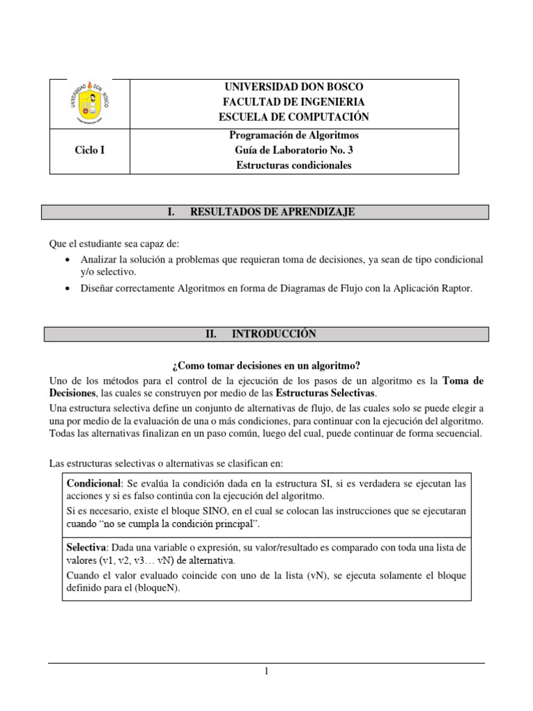 Guia 3 | PDF | Algoritmos | Programación de computadoras