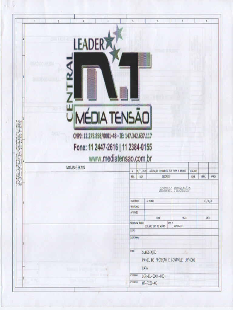 Quadro Relé URP 6000 - 230810 - 184308 | PDF Quadro Relé URP 6000 - 230810 - 184308 | PDF