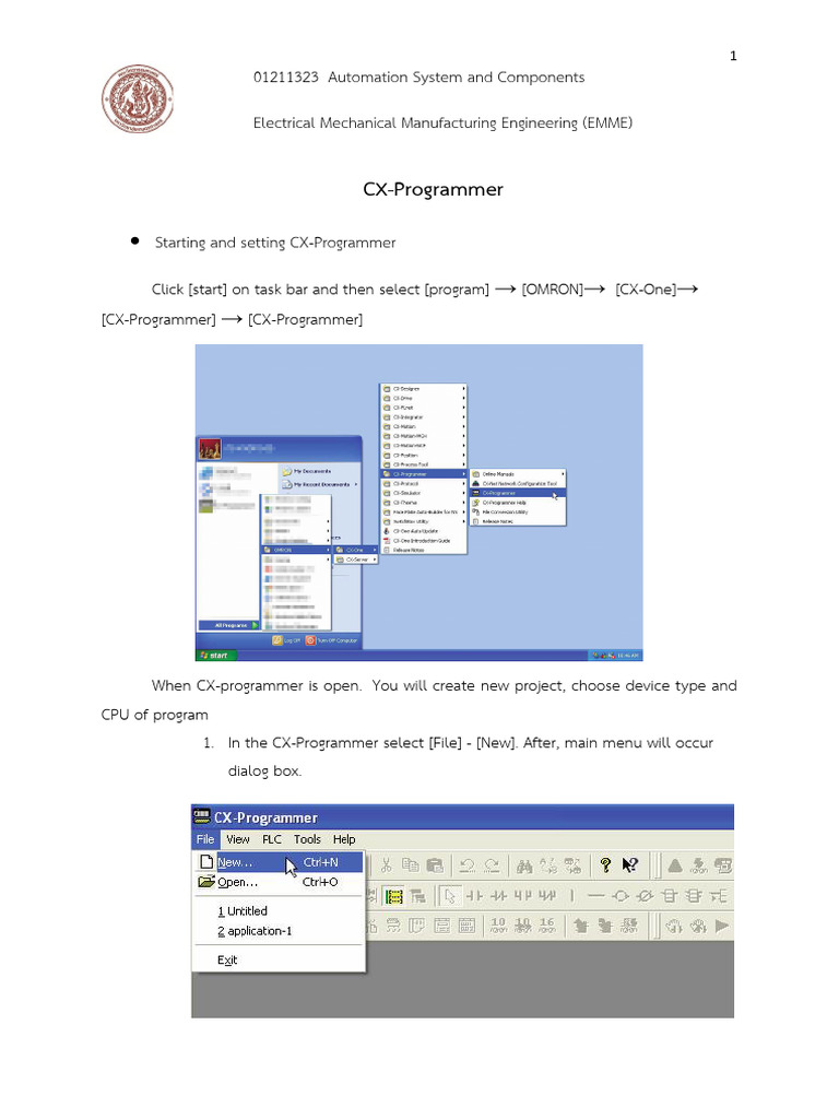 Basic Cx-Programmer | PDF
