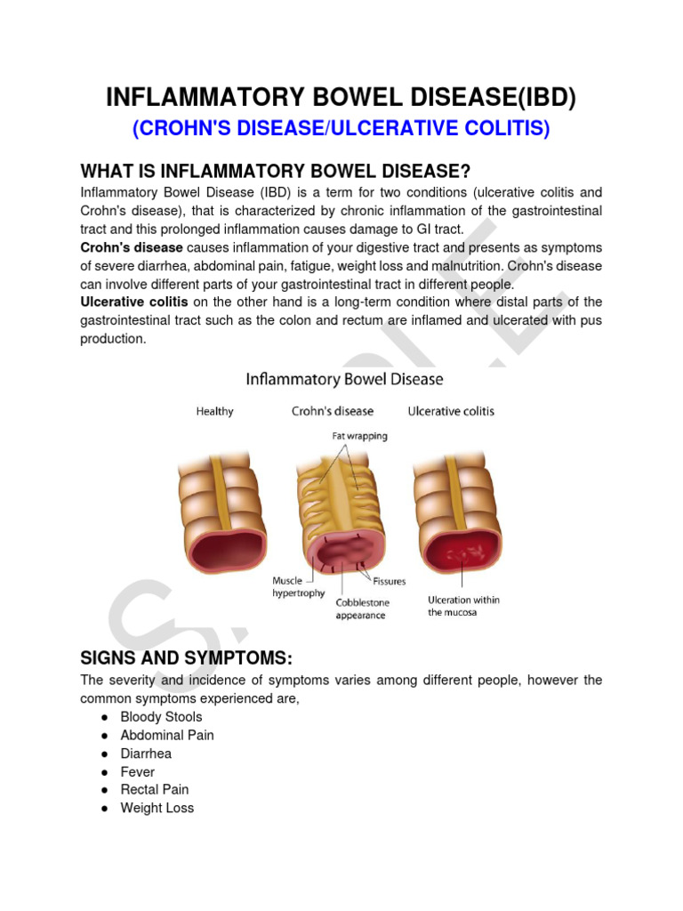 Inflammatory Bowel Disease (Ibd) | PDF | Crohn's Disease | Ulcerative ...