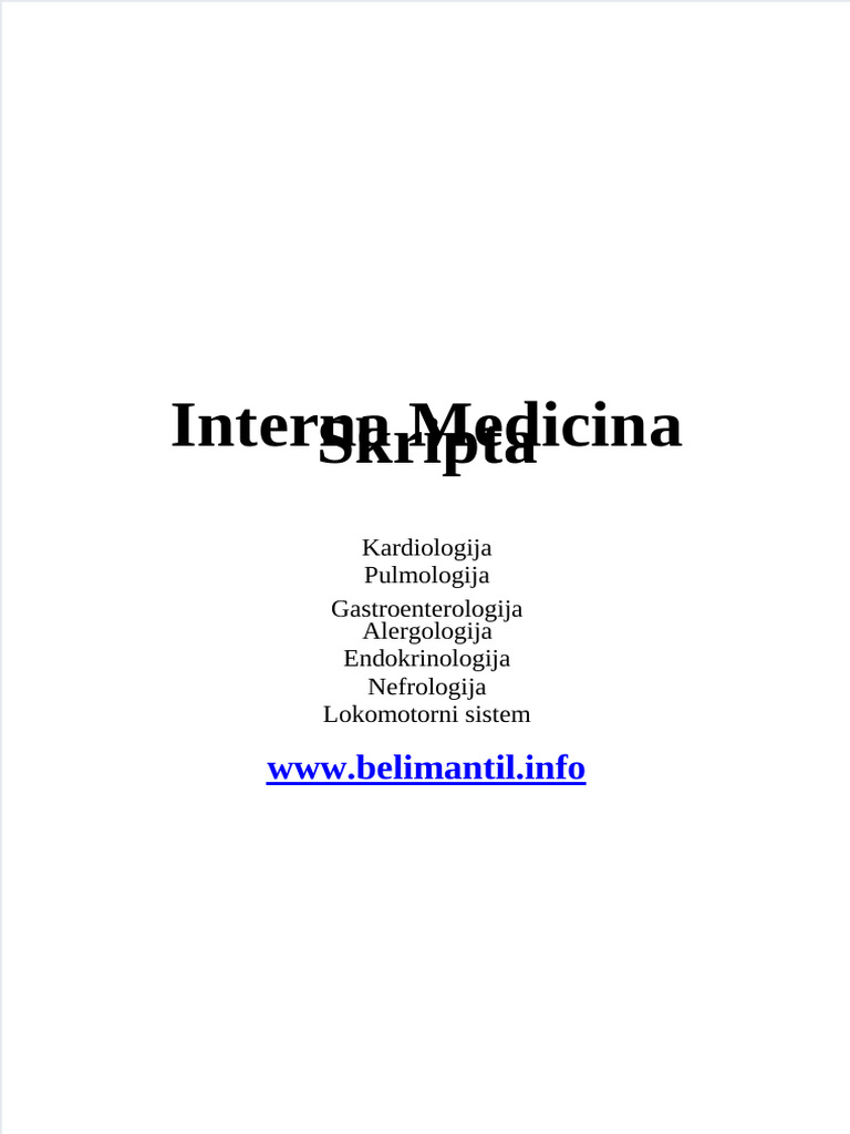 Dokumen Tips Interna Medicina Skripta Pdf