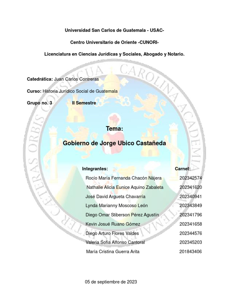 Gobierno de Jorge Ubico | Download Free PDF | Guatemala | Dictadura