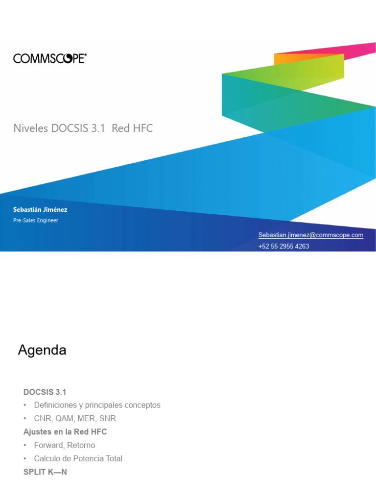 Niveles RF Docsis 3 - 1 | PDF | Multiplexación por división de ...