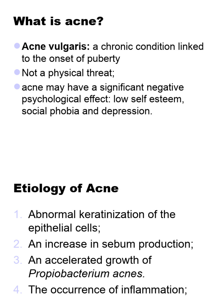 Acne | PDF | Clinical Medicine | Medical Specialties