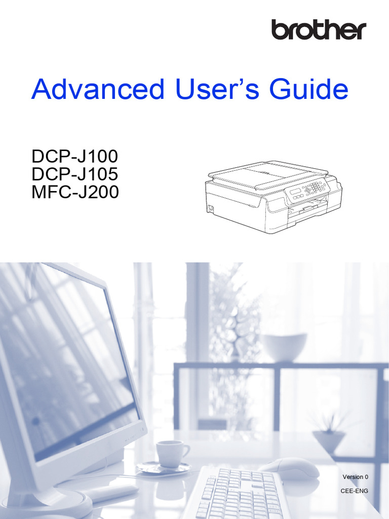 Brother DCP-J105 Advanced User Guide | PDF | Fax | Image Scanner