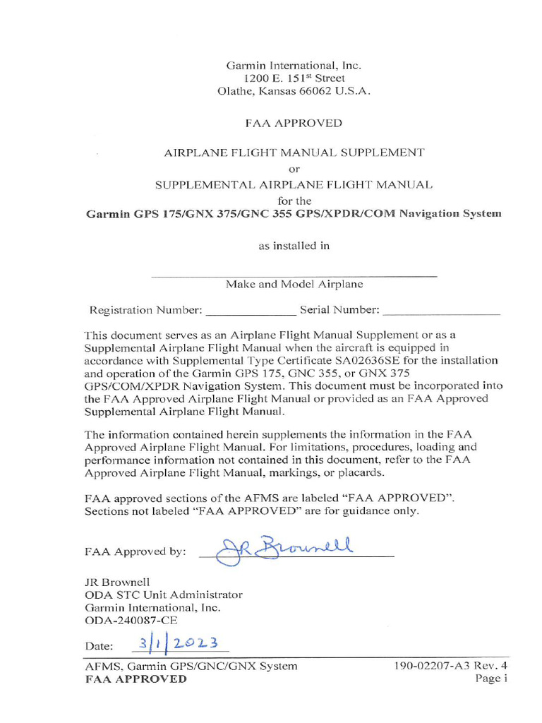 FMS GPS 175 190-02207-A3 - 04 | Download Free PDF | Aviation ...