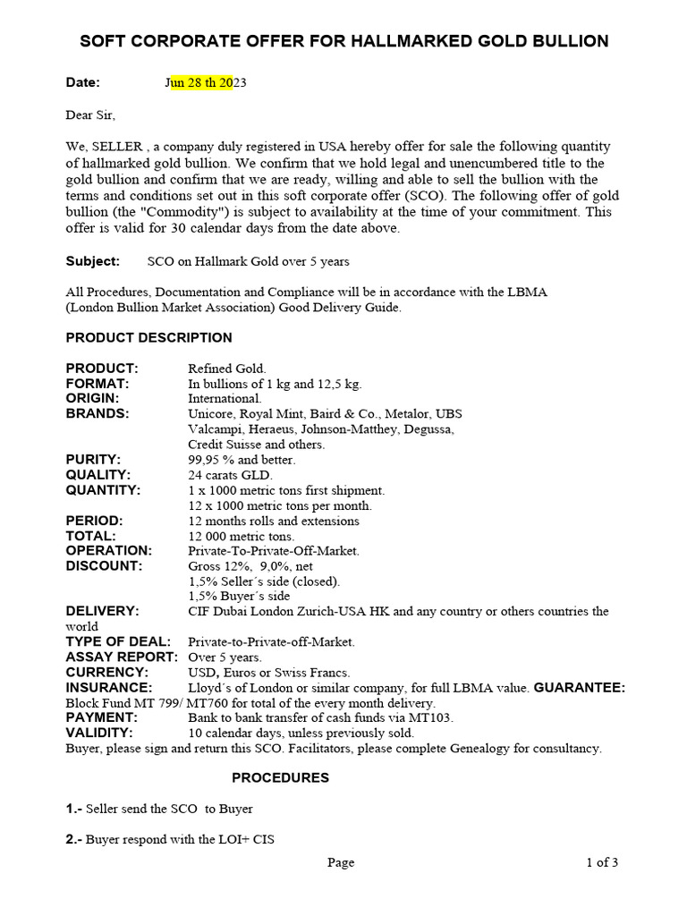 Sco Gold Hallmark Intrn Hi 12.9.3 Ii | PDF | Precious Metals | Bullion