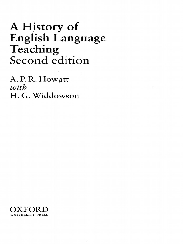History of English Language Teaching | PDF | Language Education ...