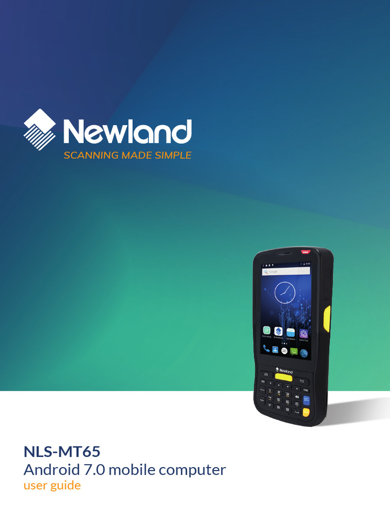 Newland MT65-III 7.0 User Guide V1.0.0-1 | PDF | Mobile App | Barcode