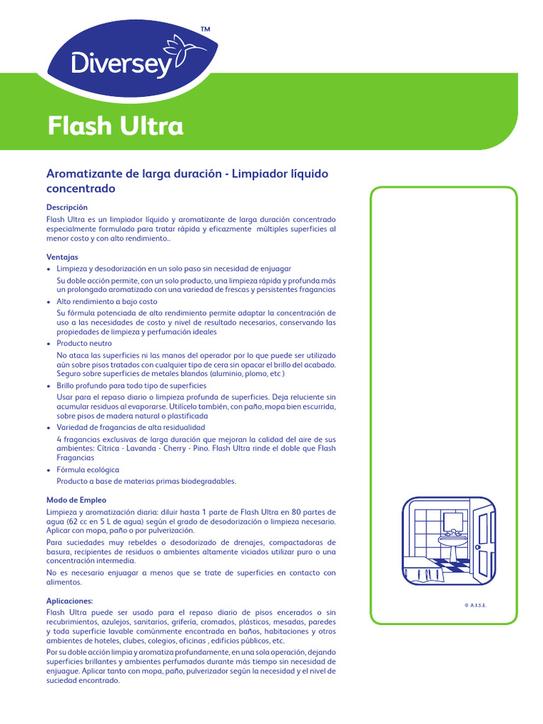 Flash Ultra Ficha Tecnica | PDF | Agua | Ciencias fisicas