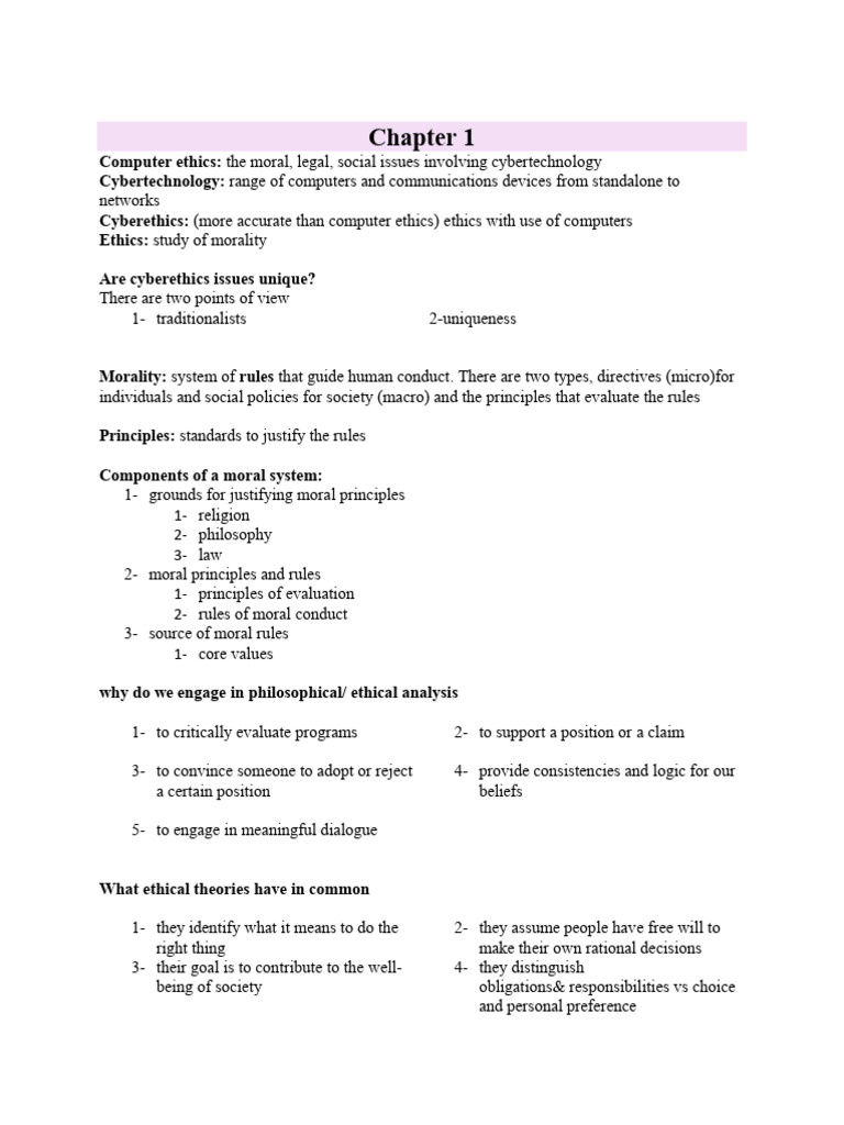 ETHC303 Full Summary | PDF | Morality | Applied Philosophy