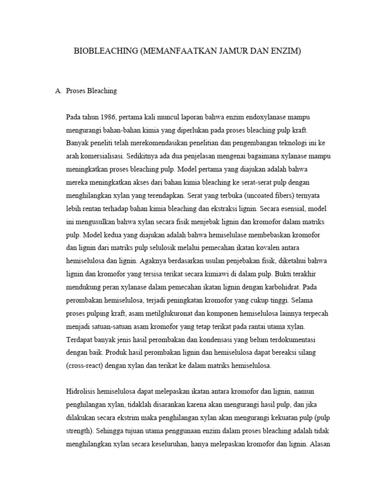 Bio Bleaching | PDF