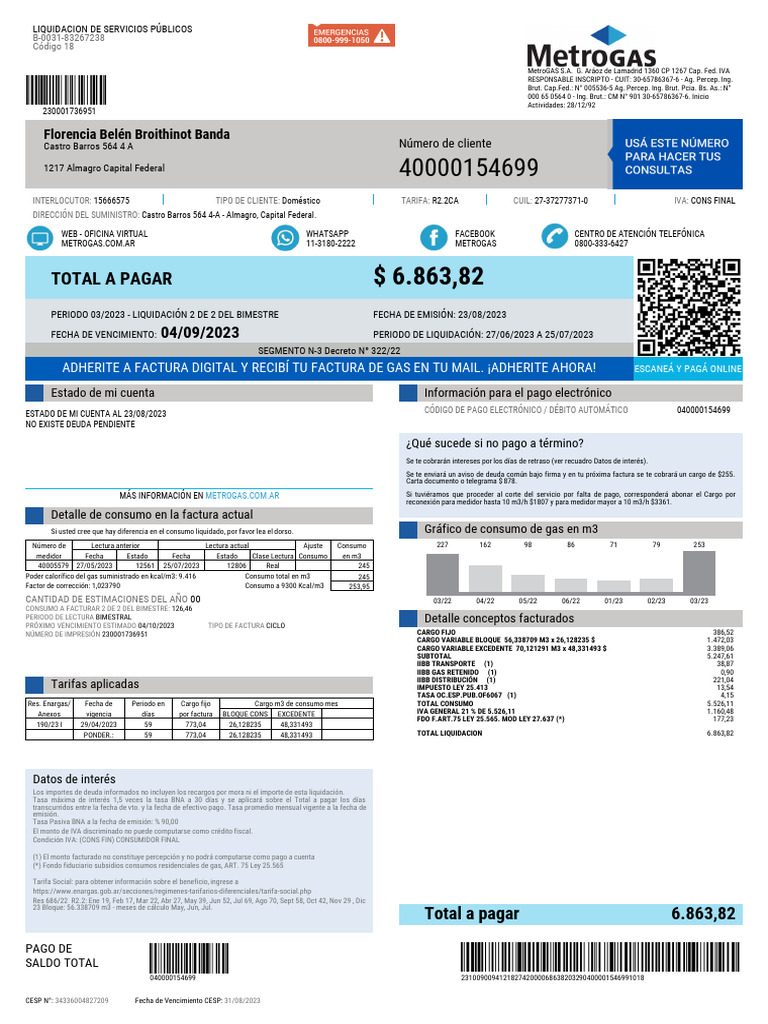 Metro Gas | PDF | Dinero | Corporaciones