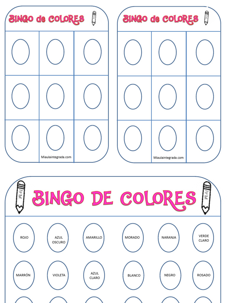 Bingo de Colores | PDF