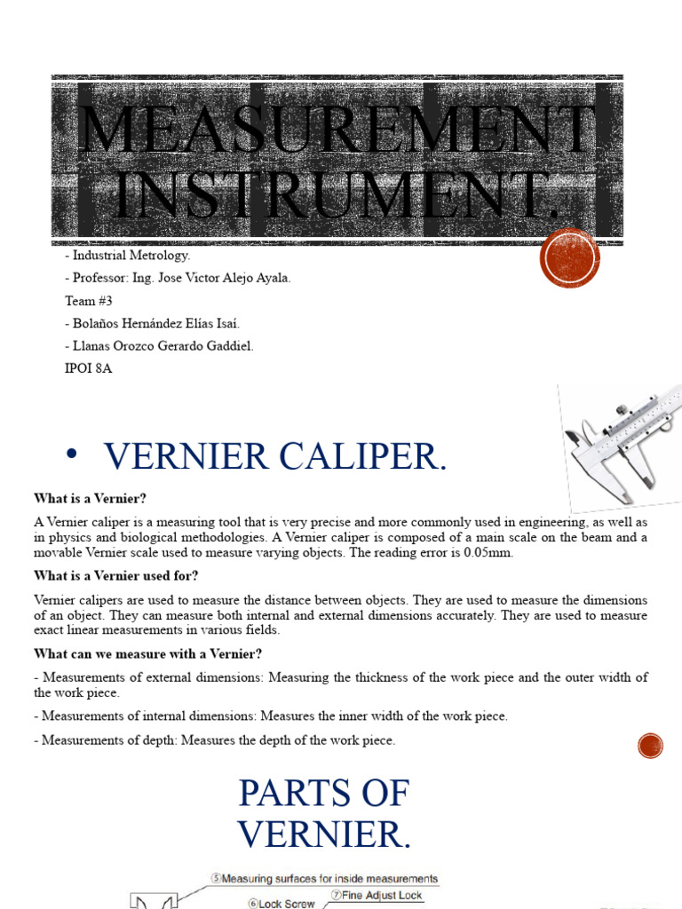 Understanding Vernier Calipers and Calibration | PDF | Measuring ...