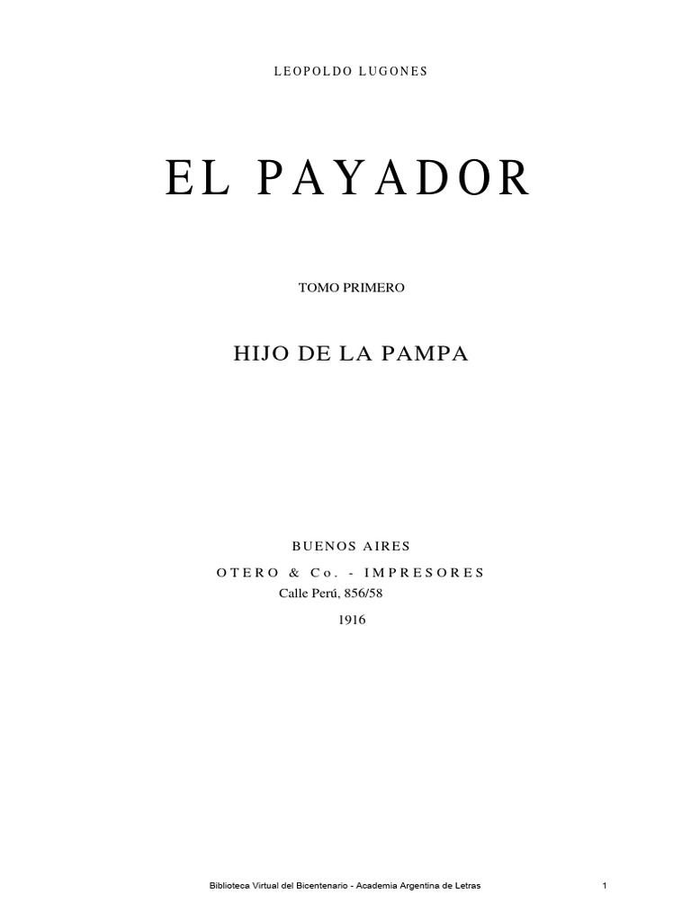 La Vida Épica de los Payadores | PDF | Vida | Verdad