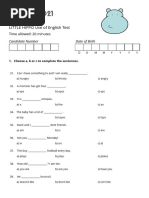 Stage 3 Hippo Exam Sample Test | PDF