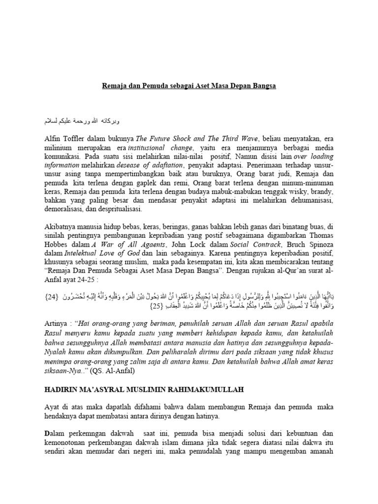 Alfin Toffler Dalam Bukunya | PDF