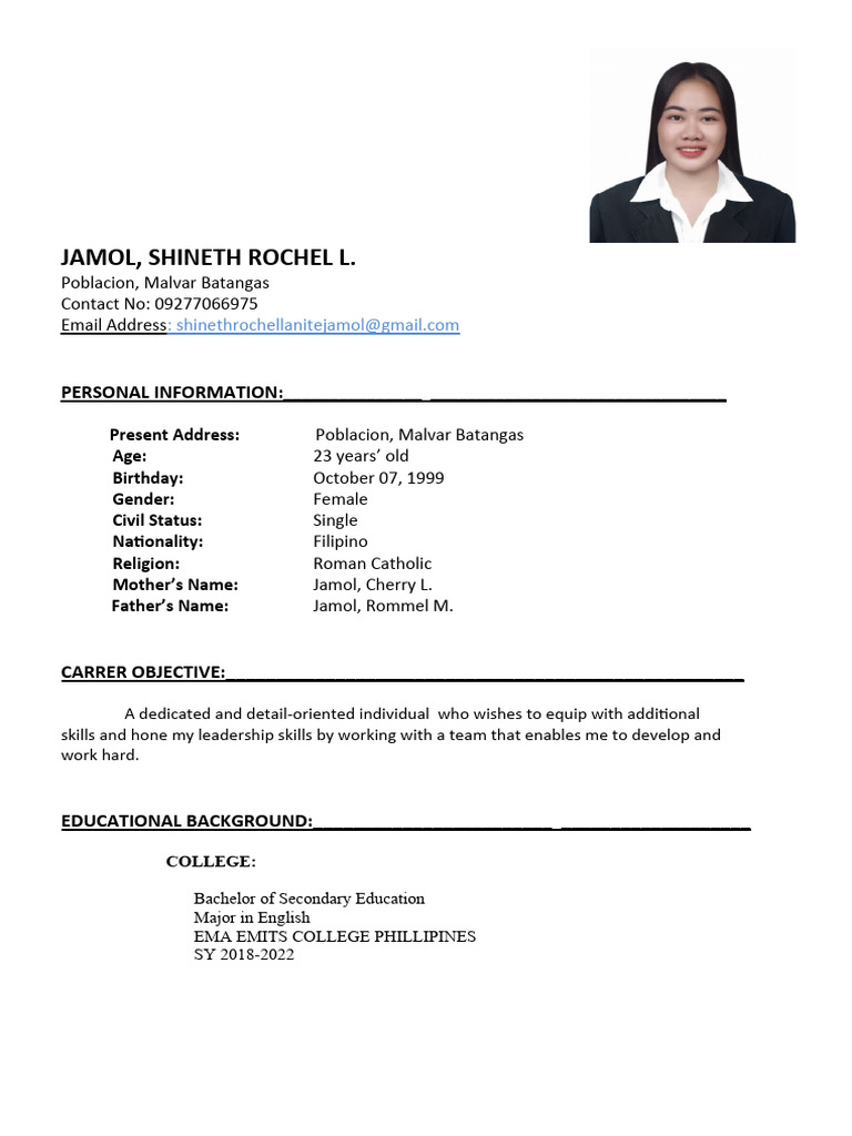 My Resume | Download Free PDF | Cognition
