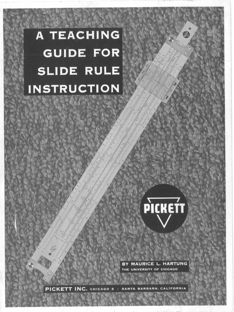 Hartung - A Teaching Guide For Slide Rule | PDF