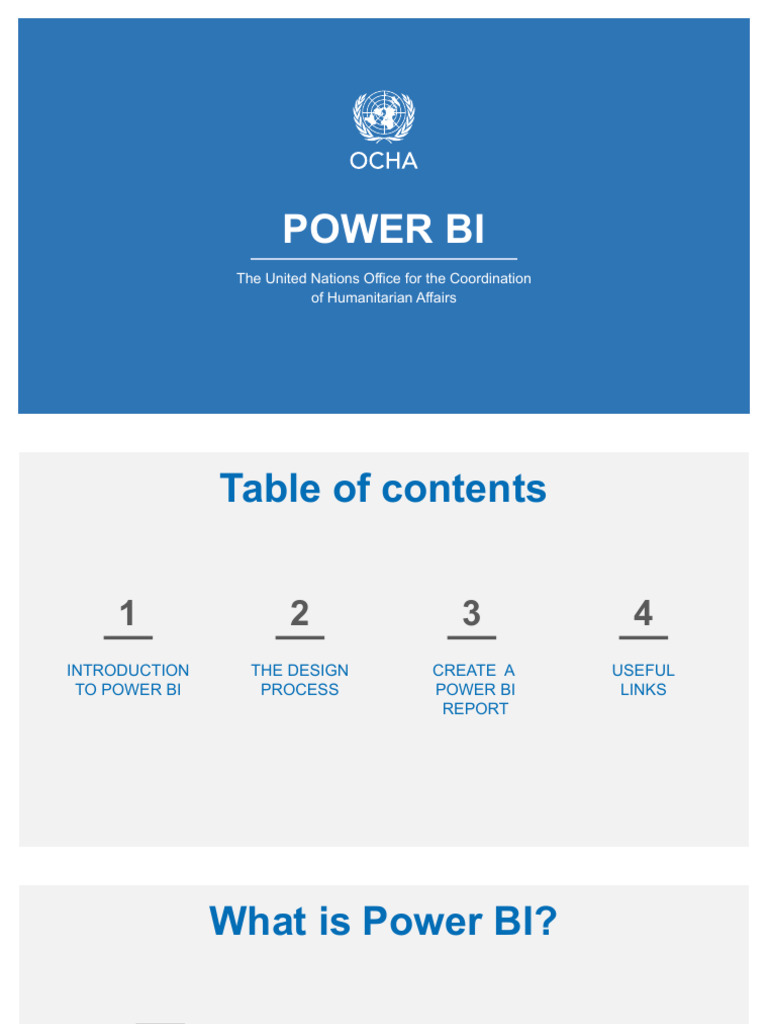 OCHA PowerBI Guidelines 20171114 | PDF | Icon (Computing) | Arial