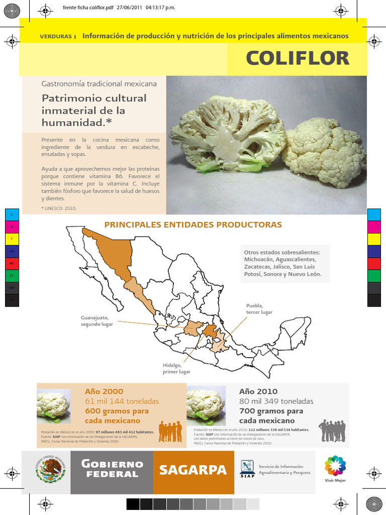 Coliflor Optimizado | PDF | Alimentos | México