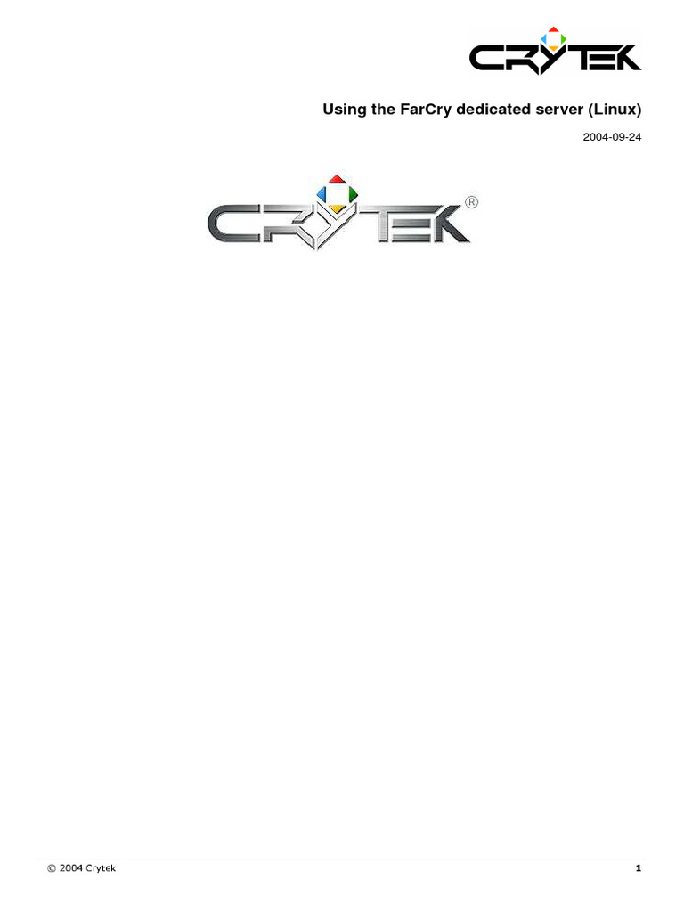 FarCry Linux Server Setup Guide | PDF | Computer Network | Command Line Interface