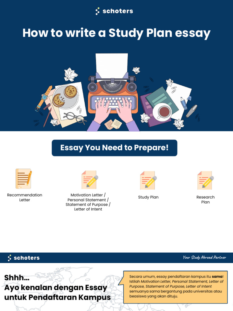 How To Write A Study Plan Essay BM400 | PDF