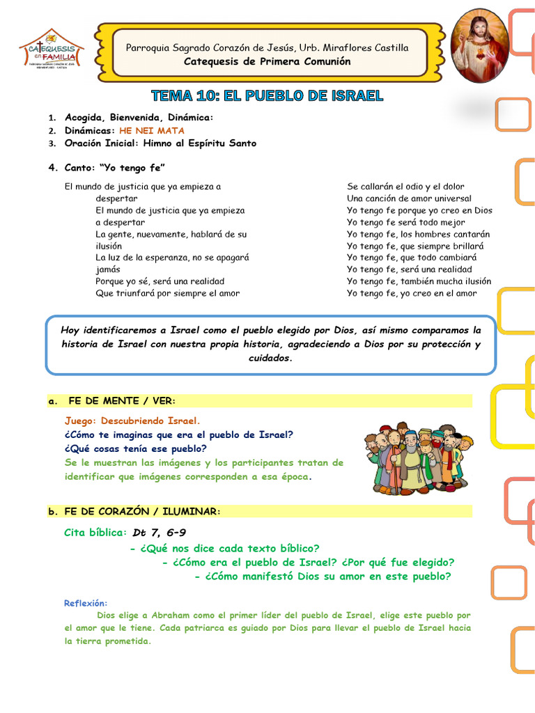 Tema 10 El Pueblo de Israel | PDF | Jacob | Abrahán