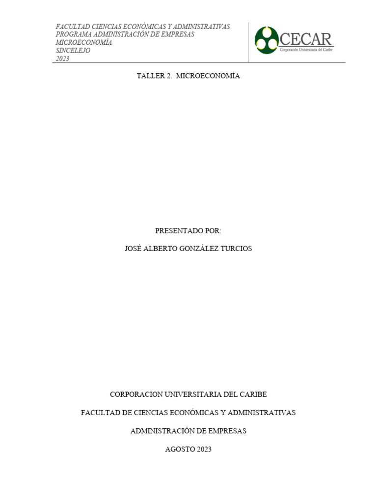 Electiva Iii | PDF | Microeconomía | Ciencias económicas