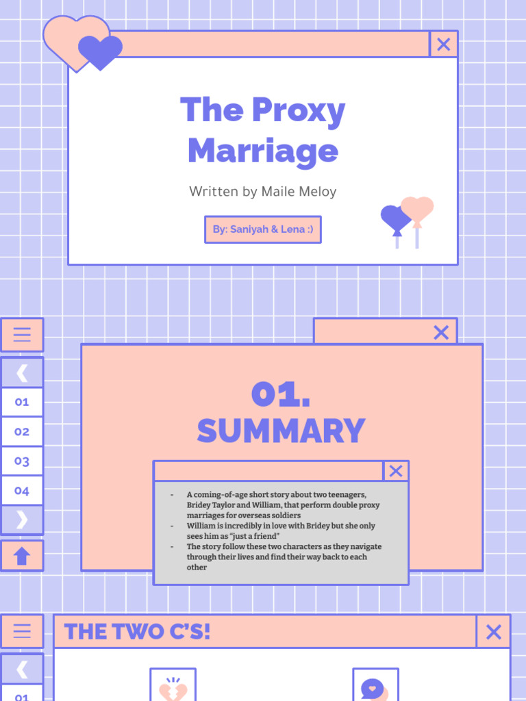 The Proxy Marriage Slides | PDF