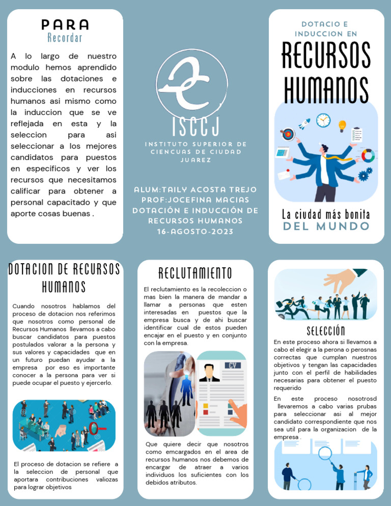 Folleto Tríptico | PDF | Gestión de recursos humanos | Business